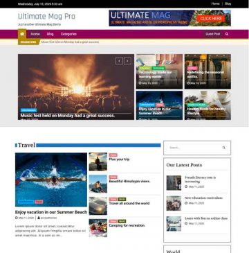 Ultimate Mag Pro- Premium WordPress Theme | Prosys Theme